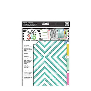 me & my BIG ideas 6 Month Calendar Extension - The Happy Planner Scrapbooking Supplies - 6 Pre-Punched Dividers - Undated Monthly & Weekly - 2 Sticker Sheets with Months and Numbers - Big Size
