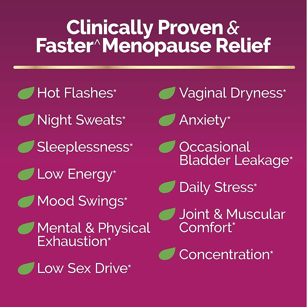 Estroven Complete Multi-Symptom Menopause Supplement for Women, 28 Ct., Clinically Proven Ingredient Provide Menopause Relief & Night Sweats & Hot Flash Relief, Drug-Free & Non-GMO