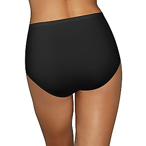 Hanes Womens High-waisted Panties Pack, Lightweight Moisture-wicking Underwear, Briefs, White, 6-pack, 5 US