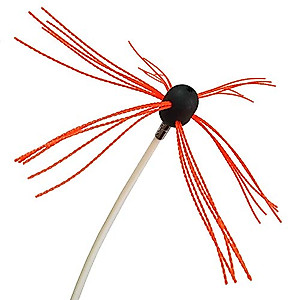 Chimney Cleaning Brush Fireplace Flue Sweep Whip Cleaner Tools 20 Feet Rotary System Flexible Rods Kit Drill Powered