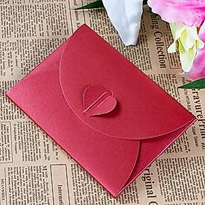 Valentines Day Cards for Her Him, Wood Valentines Cards for Husband Wife, Happy Birthday Card for Boyfriend Girlfriend, Wooden Greeting Card with Red Heart Envelope