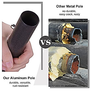 windaze 7.5ft Patio Table Umbrella - Outdoor Market Umbrella with Push Button Tilt and Crank for Garden, Lawn, Backyard, Deck, Pool and Beach, Black