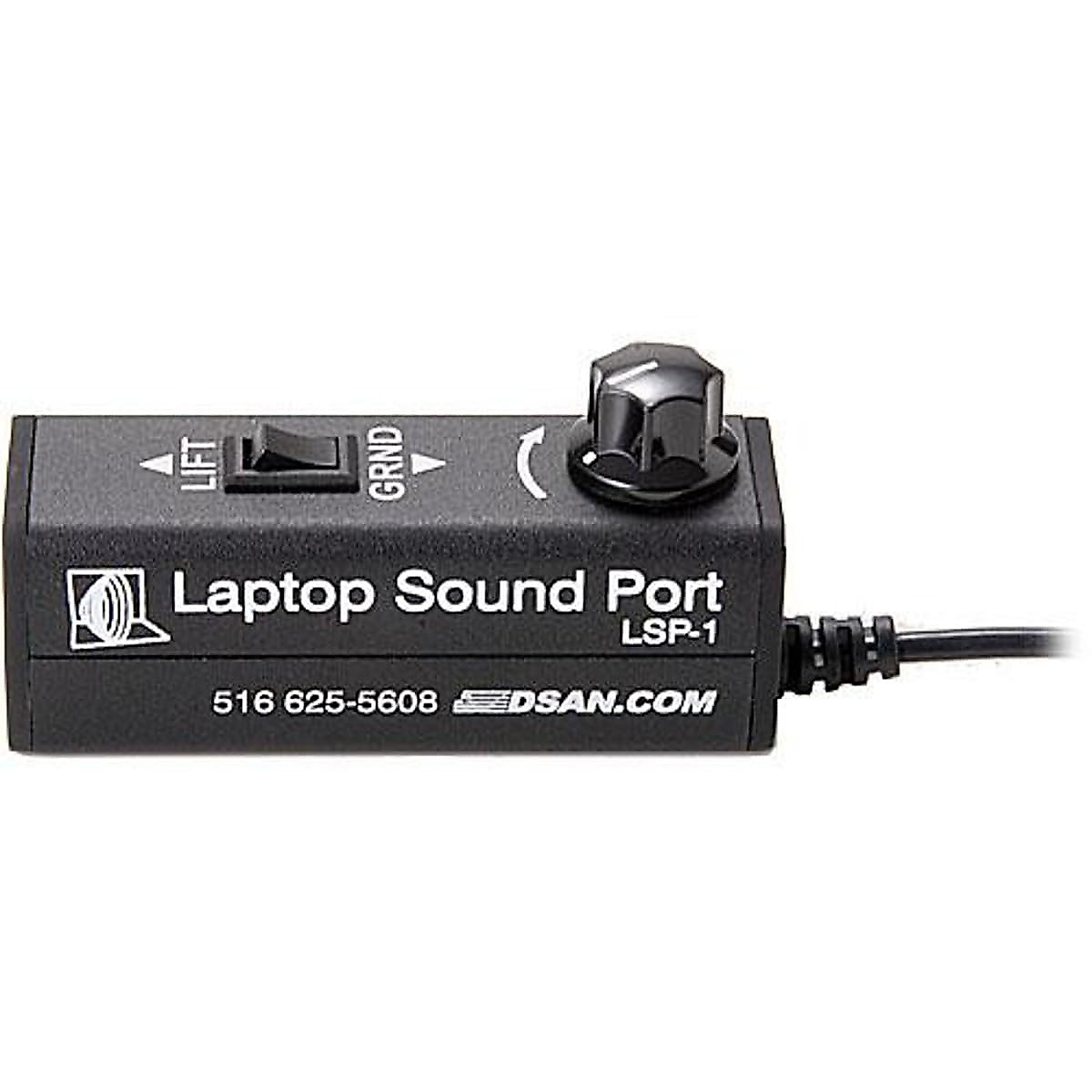 DSAN Laptop Sound Port Compact Adapter with Ground Lift Switch