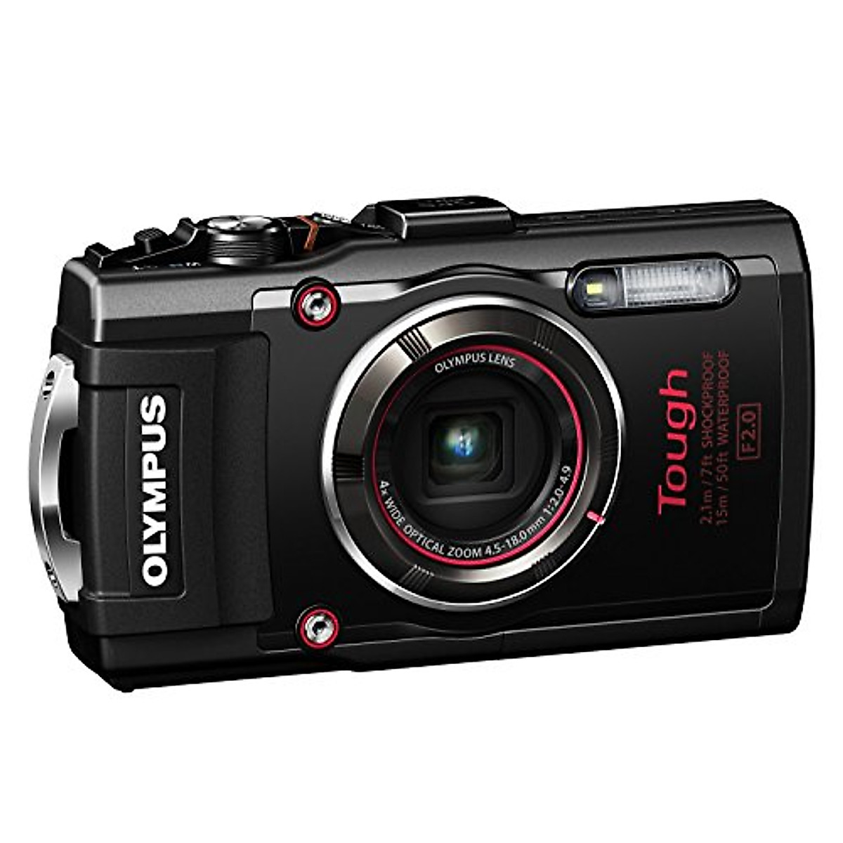 Olympus STYLUS Tough TG-4 16MP 1/2.3" BSI CMOS 4608 x 3456pixels Black - Cámara digital (Compact camera, 1/2.3", BSI CMOS, 4608 x 3456 pixels, 4608 x 3456, 3264 x 2448, 2048 x 1536, 640 x 480, 1:1, 3:2, 4:3, 16:9)