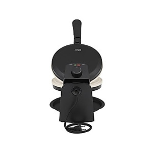 Oster Titanium-Infused DuraCeramic Flip Waffle Maker, Black (CKSTWFBF10W-TECO)