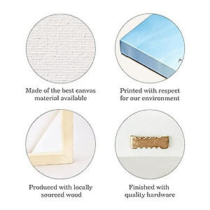 CafePress Canvas Wall Art Abstract Silver Glitter Ready to Hang for Living Room, Bedroom or Office