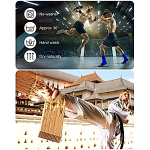 Handepo 4 Pairs Muay Thai Ankle Wraps MMA Ankle Support Foot Sleeve Ankle Braces for Men Women Kickboxing Martial Arts Gym Running Sports(Black, Red, Blue, Gray)