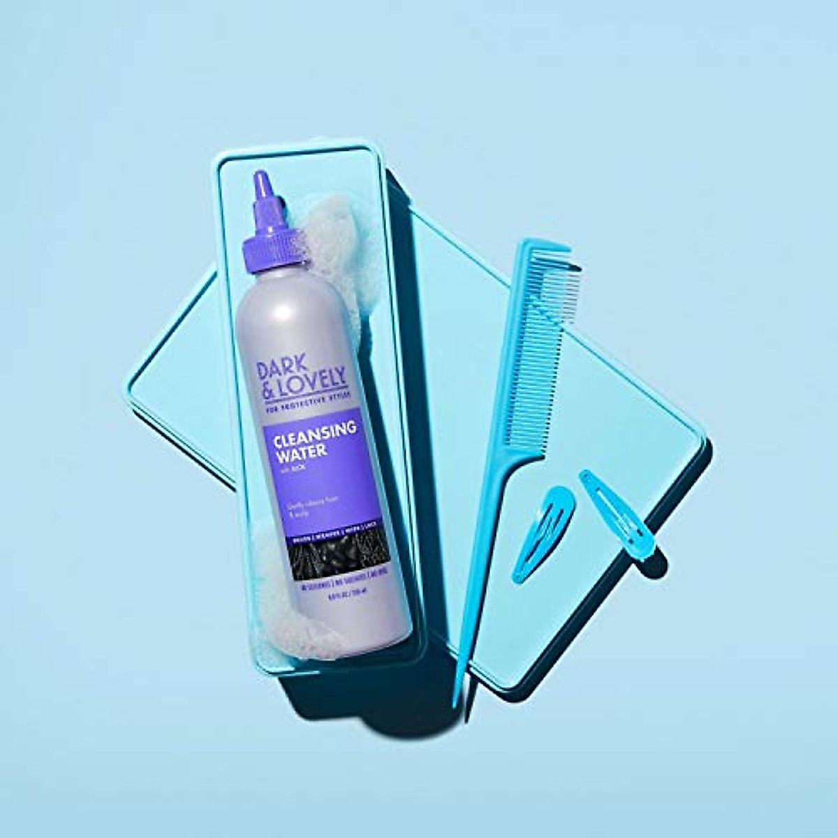 Softsheen-Carson Dark and Lovely for Protective Style Cleansing Water and Cream Detangler Kit Shampoo with Aloe and Conditioner with Avocado and Peppermint, 2 Count