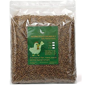 WORKPOINT 10LBS Black Soldier Fly Larvae for Chickens, 100% Natural Premium Quality Non-GMO, Treats for Poultry, Chickens, Ducks and Geese