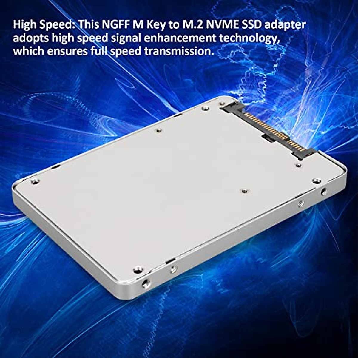 SSD Chassis, NGFF M to M.2 NVME 6 Gbps KeyHigh Speed Hard Disk Cover for Main Board