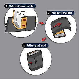 Book-it! Adjustable Travel Book & Bible Cover - Medium Black