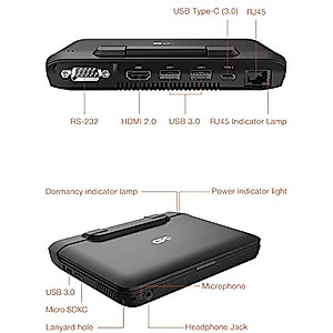 GPD MicroPC [Latest HW Update] 6" Handheld Industry Laptop Win 10 Pro 8GB RAM/256GB ROM Portable PC apply to communication, electric power, exploration, mining, archaeology, business services