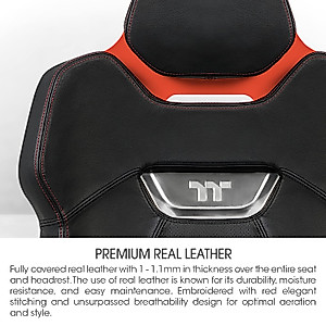Thermaltake ARGENT E700 Real Leather Gaming Chair (Flaming Orange) Design by STUDIO F∙A∙PORSCHE, GGC-ARG-BRLFDL-01