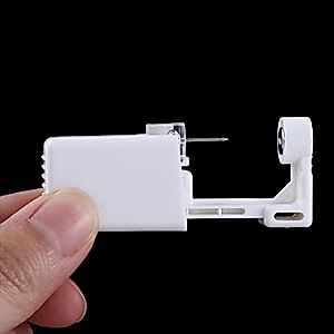 2pcs Self Ear Piercing Tool,Self Ear Piercing Gun Earring Disposable Piercing Kit,Safety Ear Piercing Gun Kit Tool (G)