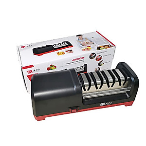 TAIDEA TG2102 Professional Electric Knife Sharpener for Straight Knives Diamond Abrasives, Quickly Sharpening, Repair/Restore/Polish Blades，Grit:360# & 600# 1000#& Polishing