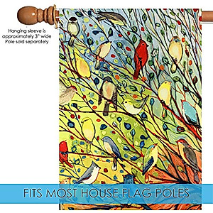Toland Home Garden 109537 Tree Birds Spring Flag 28x40 Inch Double Sided Spring Garden Flag for Outdoor House summer Fall Flag Yard Decoration