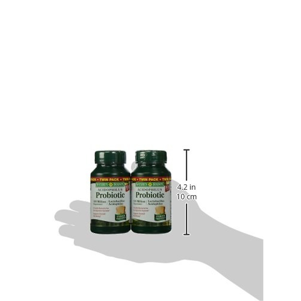 Nature's Bounty Probiotic Acidophilus Tablet, 100 Count (Pack of 2)