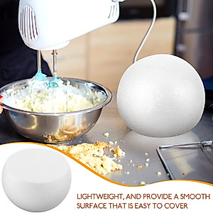 HEMOTON Foam Cake Dummies Spherical Cake Mold Half Sphere Cake Practice Cake Practice Model Rotating Cake Stand Cake Form Wedding Foam To Rotate Party Supplies Balls