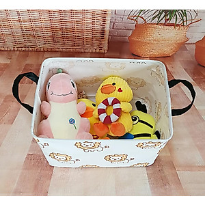 VAIVUSTO Rec Toy Box Chest Kids Hamper Storage Basket Collapsible Organizer Bin Gift Baskets for Home/Dorm/Kitchen/Pet/Office/Closet/Shelf