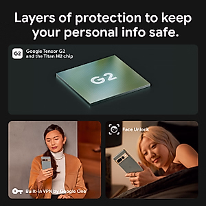 Google Pixel 7 Pro - 5G Android Phone - Unlocked Smartphone with Telephoto/Wide Angle Lens, and 24-Hour Battery - 128GB - Hazel