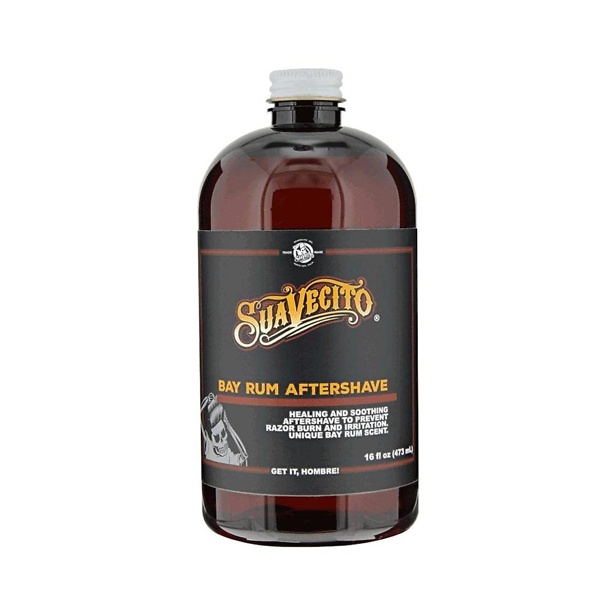 Suavecito Bay Rum After Bath-Classic Scented Aftershave for Men (16 FL OZ)