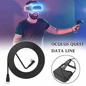 5m Link Cable Compatible for Oculus Quest/Quest 2 VR High Speed Data Transfer Cable for PC Gaming and Charging and Fast Charging Cable