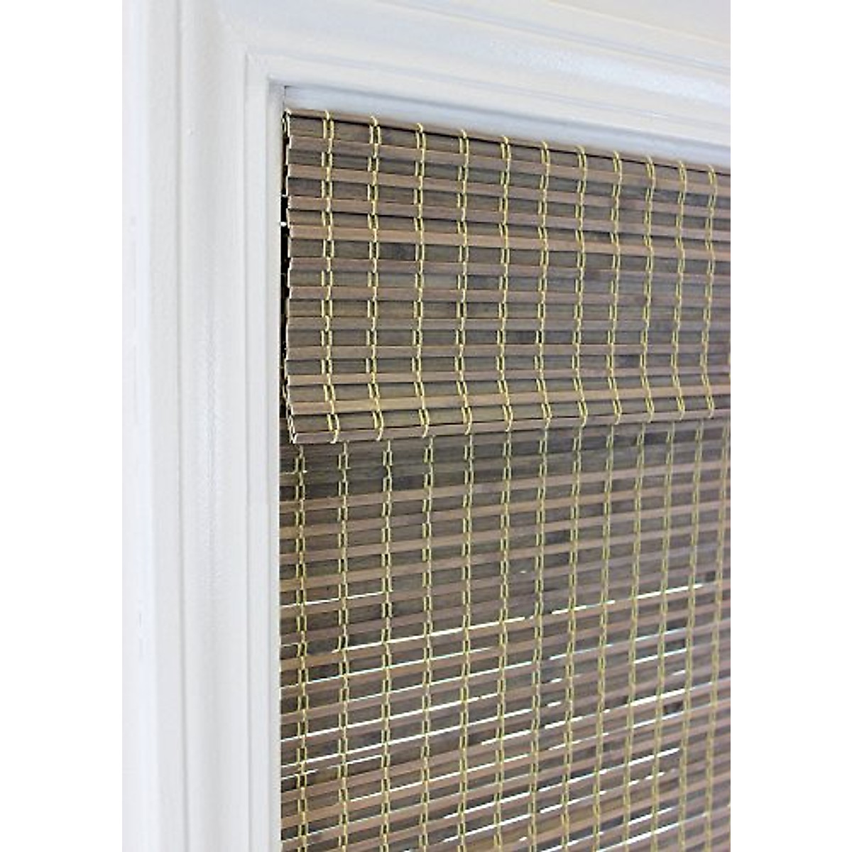 Radiance 2208856E Cordless Bamboo Roman Shade, 31" W x 64" L, Driftwood