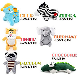 SHARLOVY Dog Squeaky Toys for Small Dogs,Stuffed Animal Puppy Toys,Cute Puppy Chew Toys for Dog Teething Toys, Pet Toys for Small to Medium Dogs,Soft Dog Toys,Plush Dog Toy Pack 12 in Gift Box