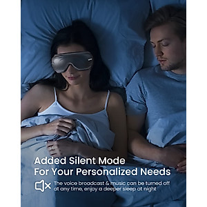 RENPHO Eyeris 2 - Eye Massager with Heat, Birthday Gift for Migraines, Bluetooth Music Heated Eye Mask for Relax Eye Strain Dark Circles Eye Bags Dry Eyes Improve Sleep, Face Eye Care Massager