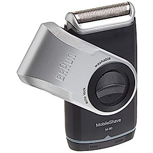 Braun Electric Razor for Men, M90 Mobile Electric Shaver, Precision Trimmer, Washable