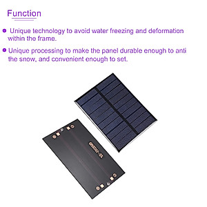 DMiotech 5 Pack 5V 1.2W 110mm x 69mm Mini Solar Panel Cell for DIY Electric Power Project