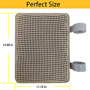 Cat Nail File Scratcher Wrapped Around a Cat Scratching Post, Cat Scratch That Files Nails with 80 Aluminum Oxide Grit, Cat Nail File Can Help to Trim Cat's Nails and Protect Scratch Post