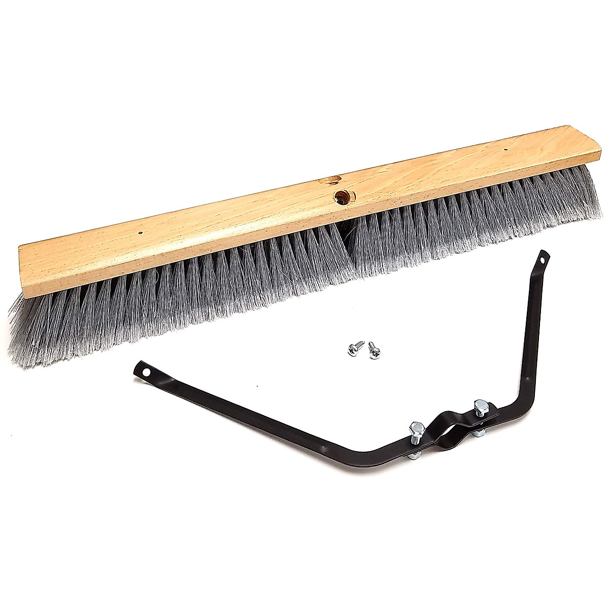 American Select Tubing 24” Smooth-Surface Push Broom Head with Broom Brace