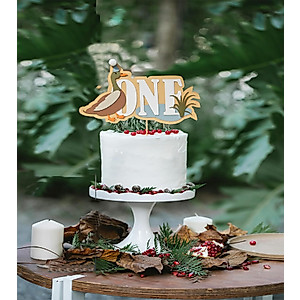 One Lucky Mallard Duck Cake Topper,Mallard 1st Birthday Decoration,Little Duck Hunter Party Decor,Mallard Duck Birthday Party Supplies,Duck Hunting Theme,Lucky Baby Shower Cake Tooper