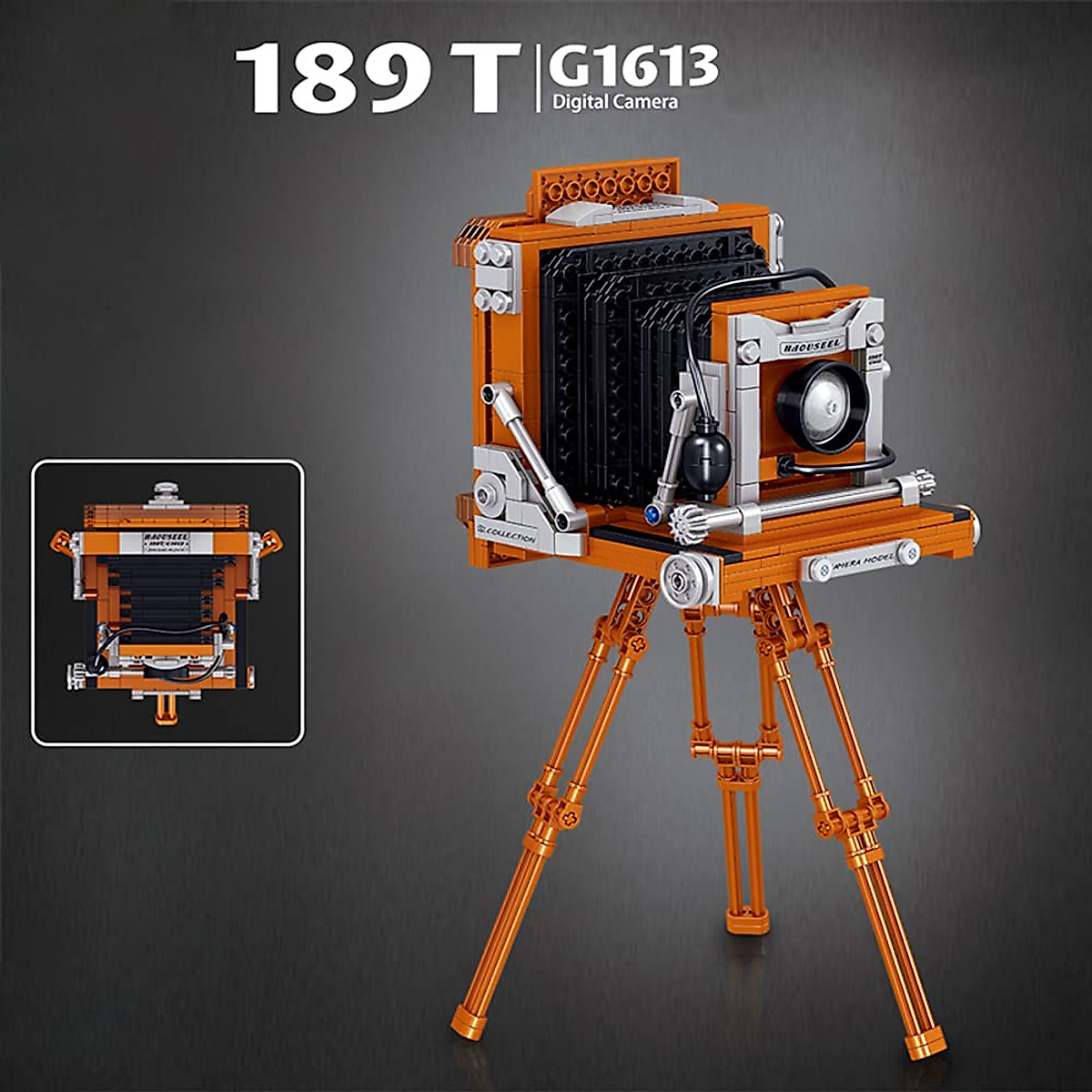 NC Uvini Building Blocks Camera, DIY STEM Toys, Building Construction Brick Set Best Gift for Adult, Teens, Collectible Model Old Style Retro Camera Digital Camera to Build 694pcs