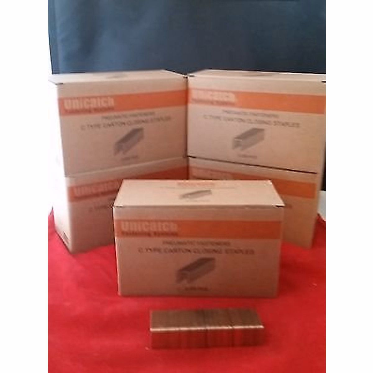 5 Bxs. 1-1/4" x 5/8" C-58 Carton Closing Staples 2000/Box for Pneumatic & Manual
