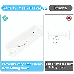 Kaiferty Over The Door Hooks Organizer,Over Door Hanger Towel Rack Mesh Basket with 12 Hooks,Back of Door Storage Organizer for Bedroom,Bathroom,Kitchen,Office(White)