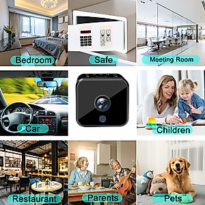 Femivo Mini Security Spy Camera Wireless WiFi Surveillance Camera for Home HD 1080P with Phone App Motion Detection IR Night Vision for Home Office Indoor with 32GB Micro SD Card