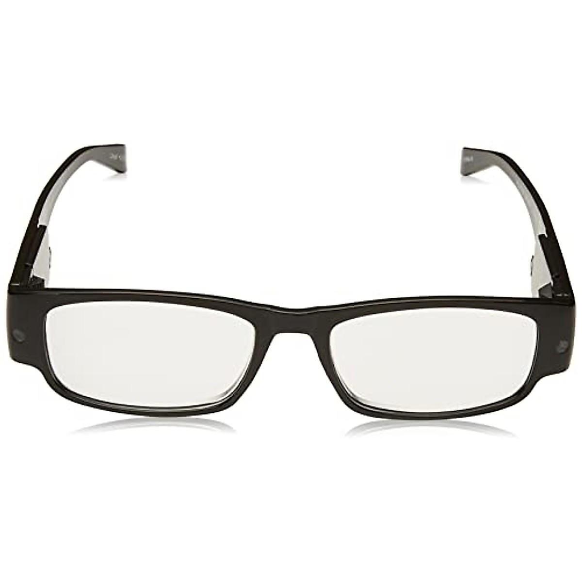 Foster Grant Mens Lloyd Lightspecs Lighted Glasses Reading, Black/Transparent, 59 Mm US