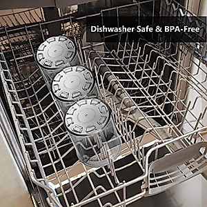 SLLFLY Replacement Pints and Lids for Ninja NC501 NC500 Series Creami Deluxe 2 Pack- Compatible with Ninja Creami Deluxe Ice Cream Maker (Yellow,Pink)