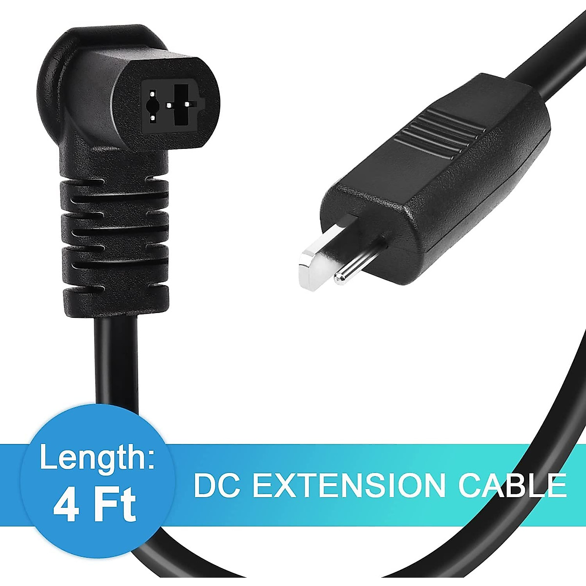 Sopito Extension Power Cord for Recliner, 4 Ft 2 Pin Lift Chair Replacement Cable for Most Recliner