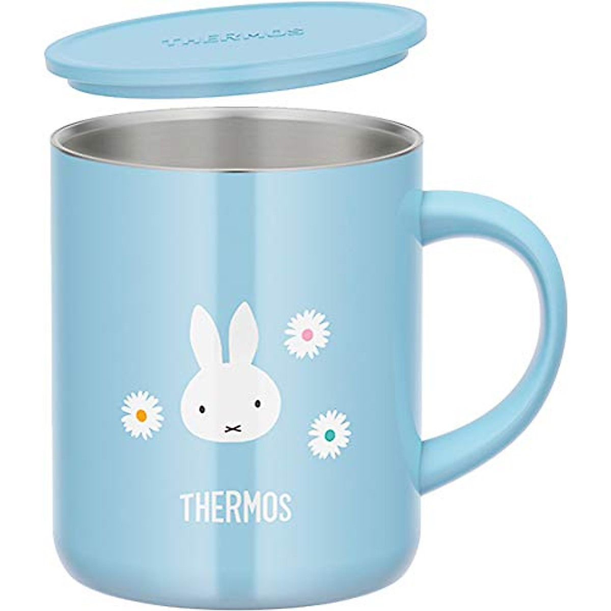 Thermos JDG-350B LB Vacuum Insulated Mug, 11.8 fl oz (350 ml), Miffy Light Blue