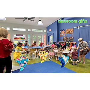 Roaqua 30 Packs Bulk Halloween Ghost Fidget Bubble Mini Pop,Halloween Party Favors,Birthday Supplies and Student Prizes Gifts