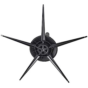 EASTROCK Portable Trumpet Stand Holder Metal with 5 Leg Foldable Detachable Trumpet Holder Stable Metal Legs for trumpet, Black (Stand)