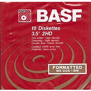 BASF 10 Diskettes 5.25" 2S/HD