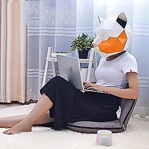 DDTTXP Lazy Sofa Tatami Folding Cushion Sofa Foldable Single Small Sofa Bed Living Room Esports Game Seat Home Chair (Color : Coffee)