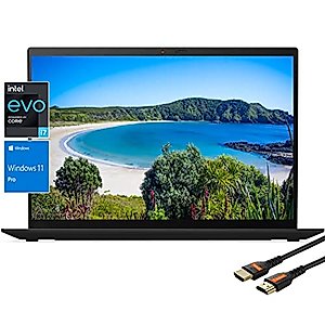 Lenovo Thinkpadx1 Carbon Gen9 Intel Evo Laptop Core i7-1185G7| Windows11 Pro| 14inch WQXGA 16:10 IPS Display| Backlit Keyboard| Thunderbolt4| Wi-Fi6| Fingerprint| HDMICable (16GB RAM | 1TB PCIe SSD)