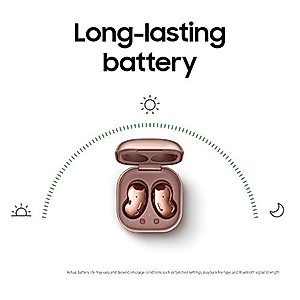 SAMSUNG Galaxy Buds Live True Wireless Bluetooth Earbuds w/ Active Noise Cancelling, Charging Case, AKG Tuned 12mm Speaker, Long Battery Life, US Version, Mystic Red