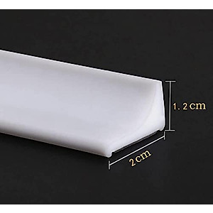 Shower Tray Sealing Strip Bathroom Collapsible Retaining Strip, Frameless Shower Threshold, Water Barrier for Bathtub, Bathroom and Kitchen, Keeps Water Inside Threshold