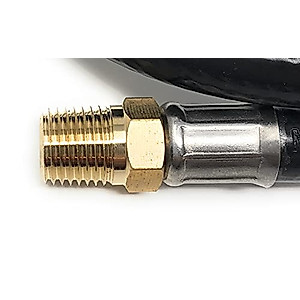 MI MADOL IMPORTS, LLC MADOL Pig Tail Propane Hose QCC1 x 1/4 Male NPT 2 FT 350PSI [948-760] with Flow Control Shut Off at Over 80,000 BTU's